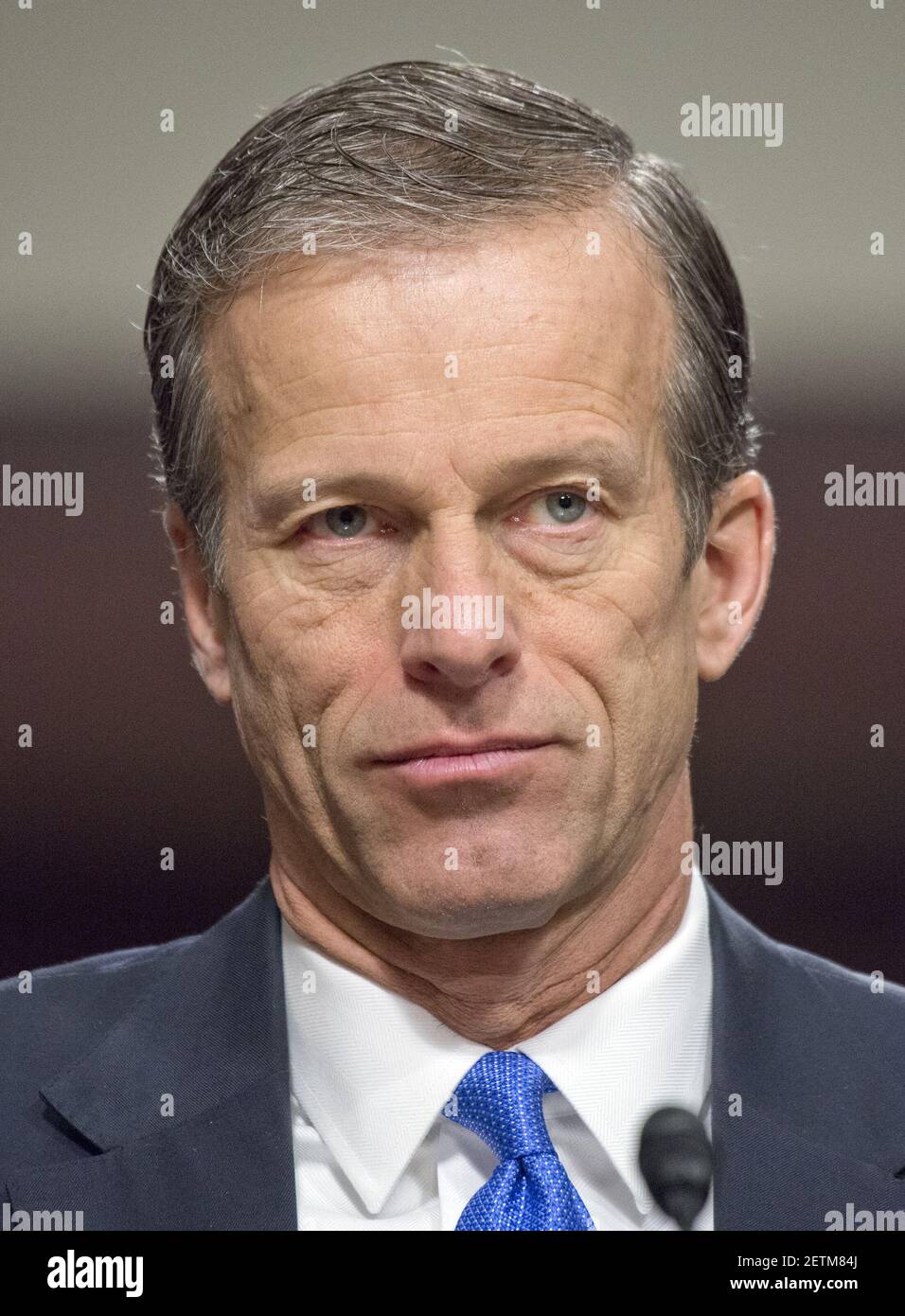 United States Senator John Thune (Republican of South Dakota) appears ...