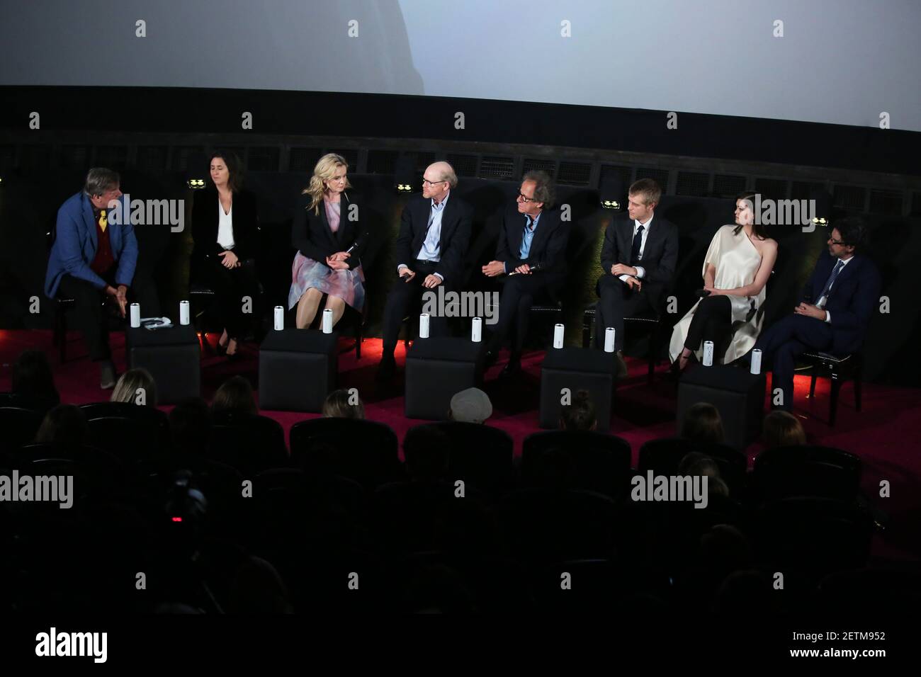 LONDON, UK - MARCH 30: (L-R) Actor Stephen Fry, executive producer Gigi ...