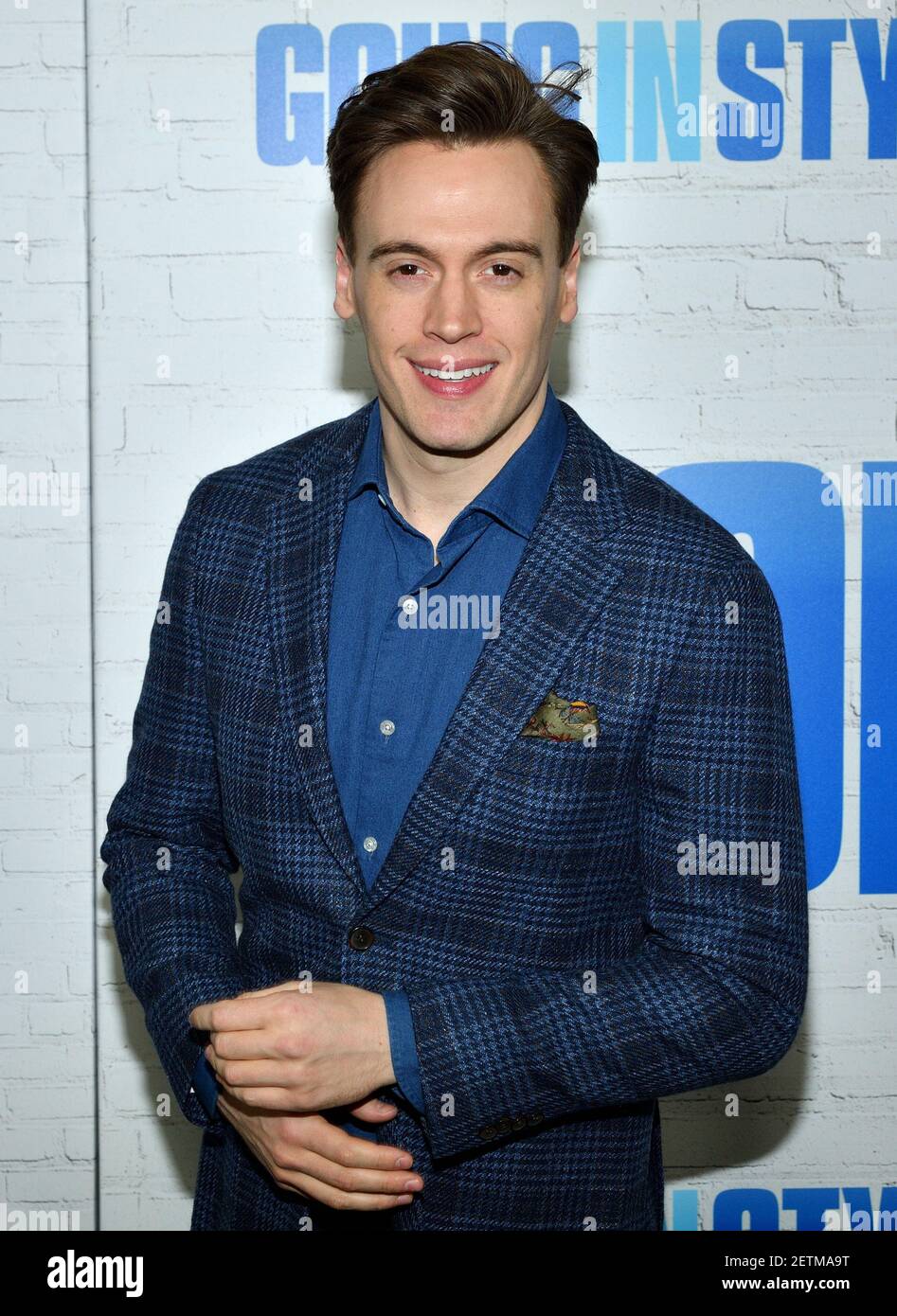 Actor Erich Bergen attends the world premiere of Going In Style at the ...