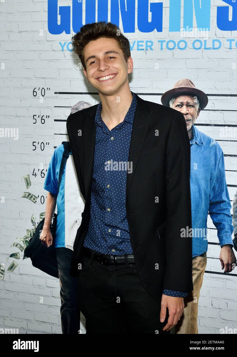 Actor Gabe Erwin attends the world premiere of Going In Style at the ...