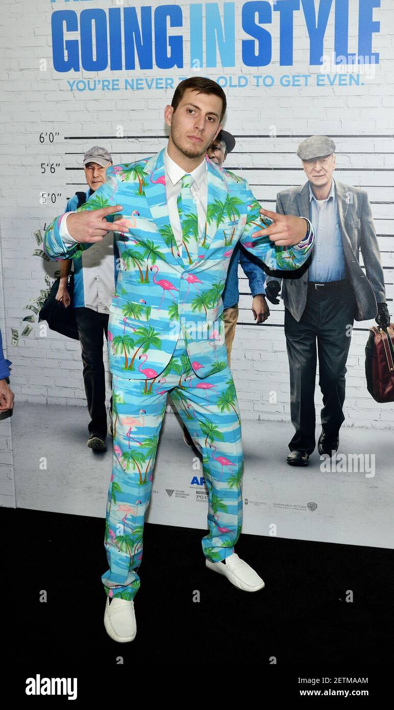 Actor Ross Smith attends the world premiere of Going In Style at the ...