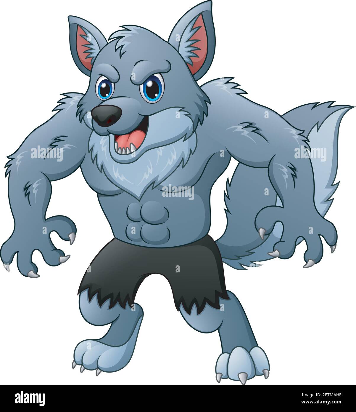Vector illustration of Cartoon werewolf Stock Vector Image & Art - Alamy