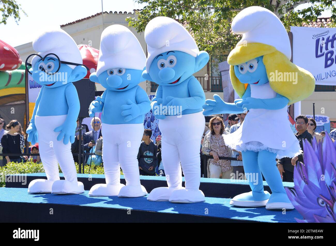 Smurfs at the "Smurfs: The Lost Village" Los Angeles Premiere held at ...