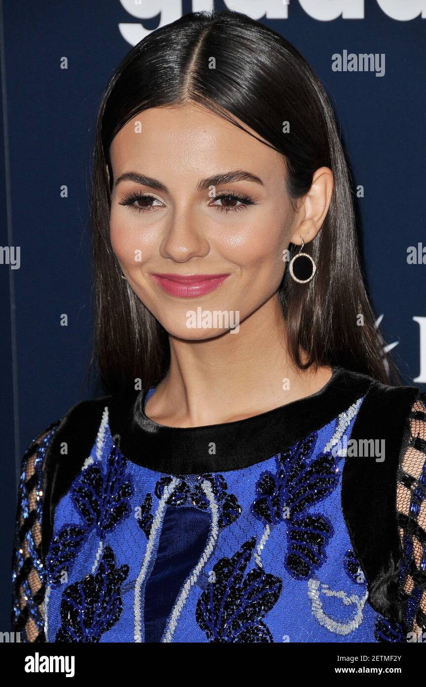 Victoria Justice arrives at the 28th Annual GLAAD Media Awards held at ...