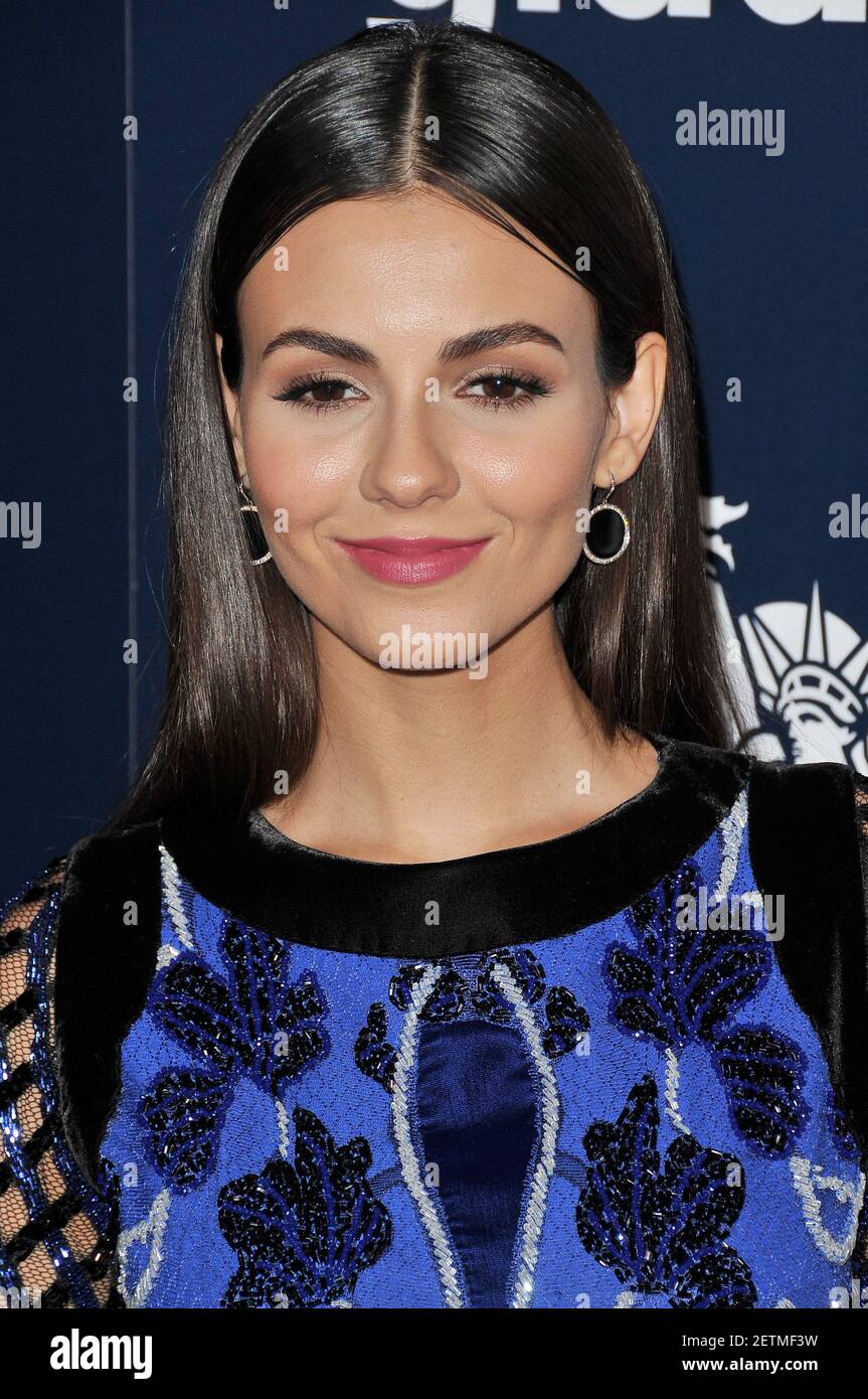 Victoria Justice arrives at the 28th Annual GLAAD Media Awards held at ...
