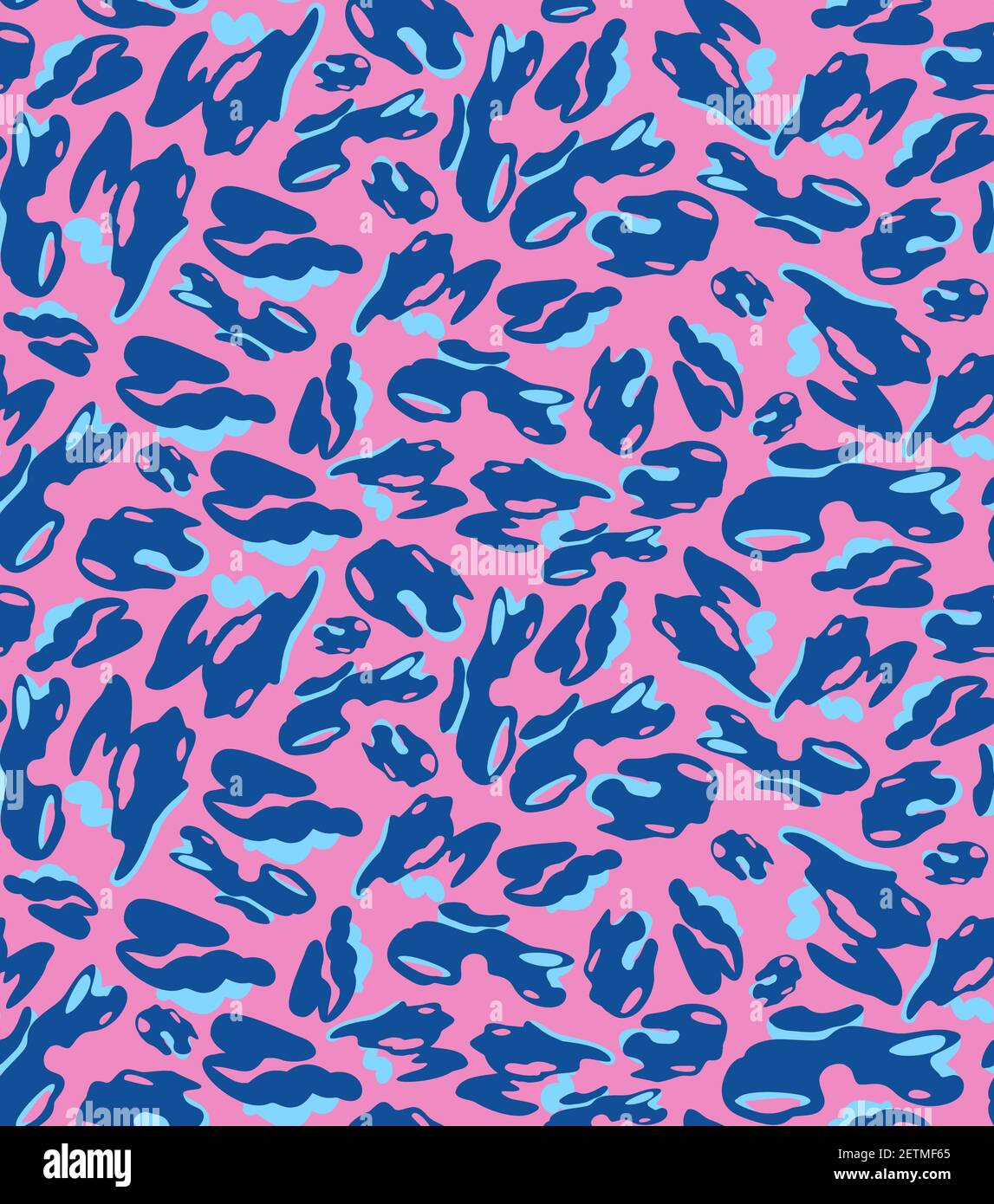 Pink And Blue Cheetah Print Wallpaper