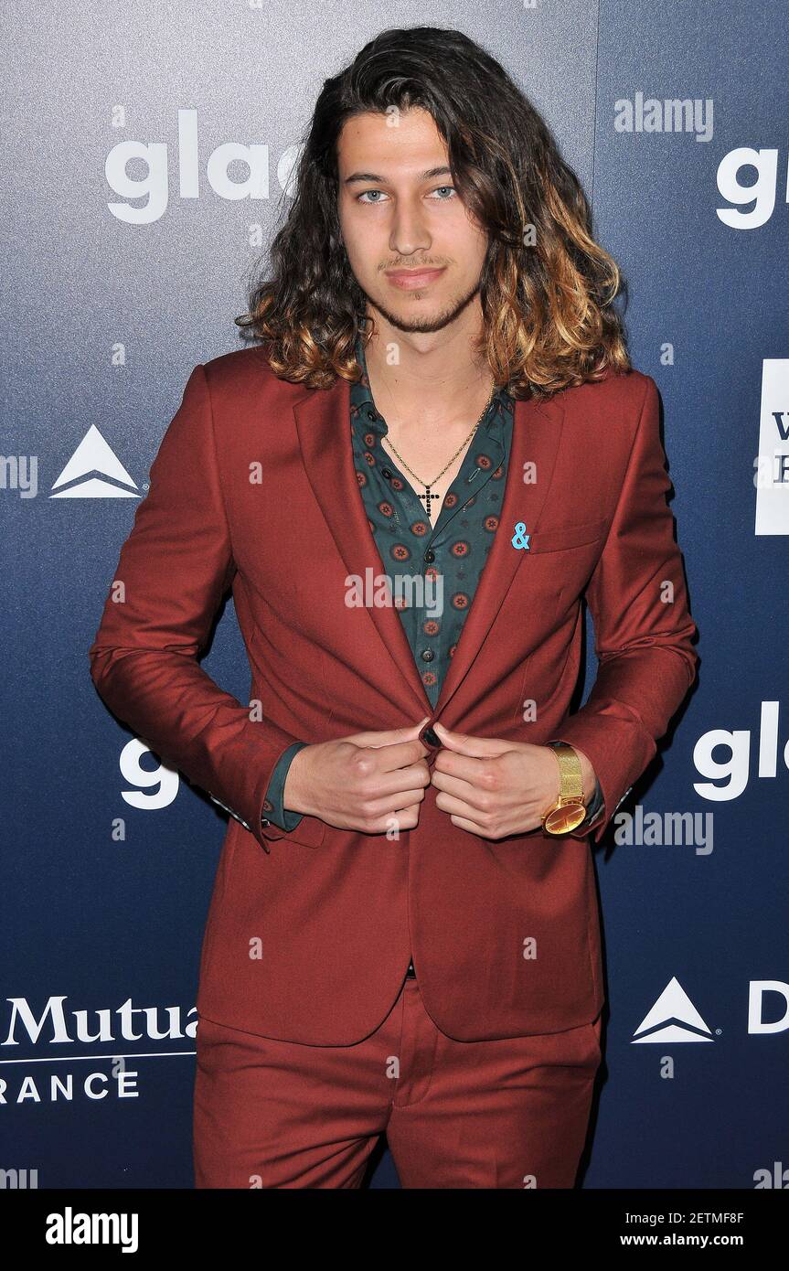 Trey Schafer arrives at the 28th Annual GLAAD Media Awards held at the ...