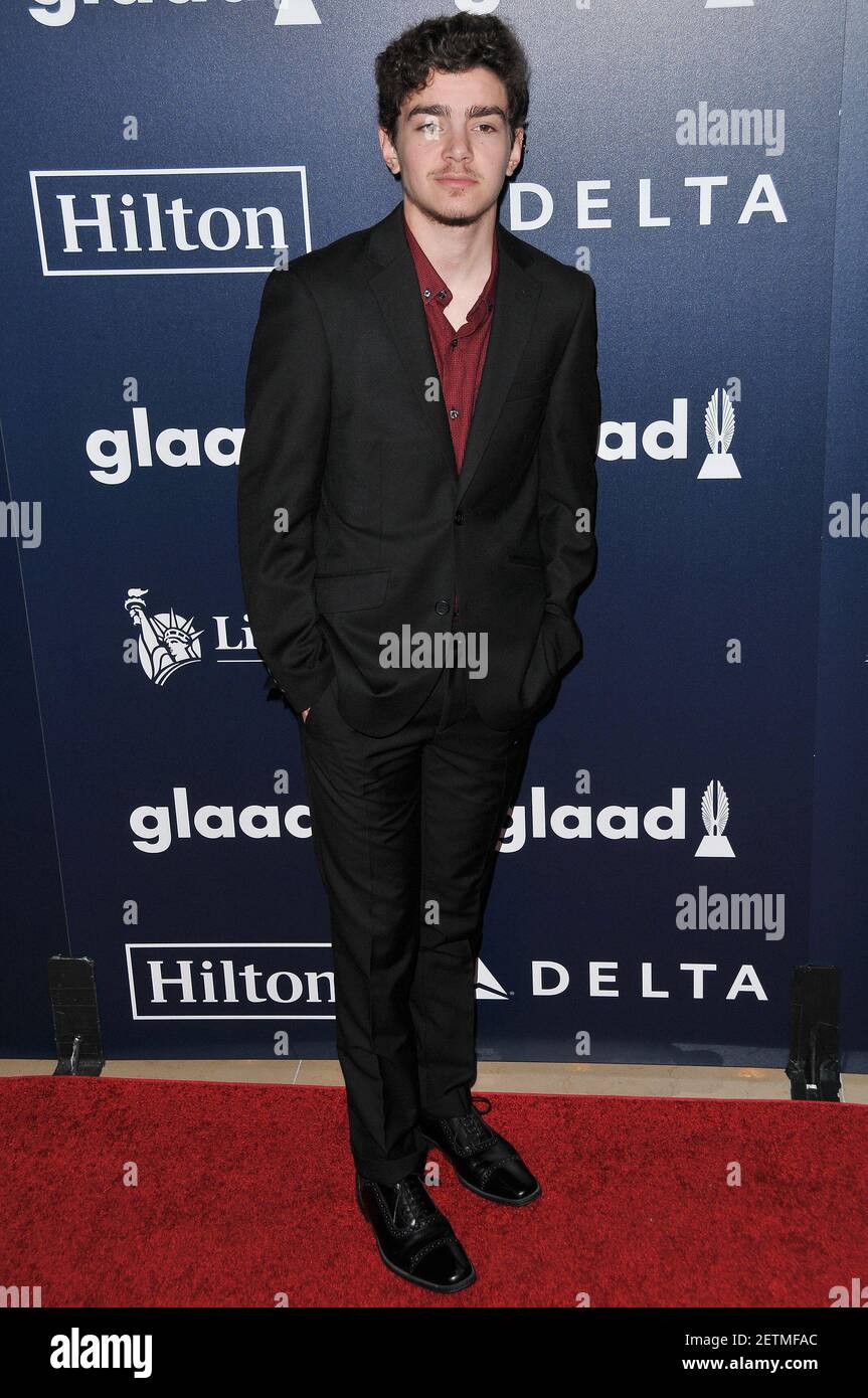 Elliot Fletcher arrives at the 28th Annual GLAAD Media Awards held at ...