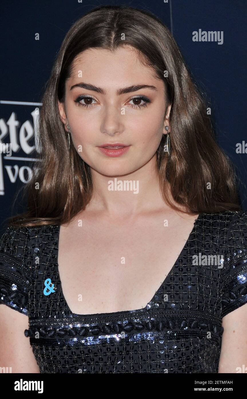 Emily Robinson arrives at the 28th Annual GLAAD Media Awards held at ...