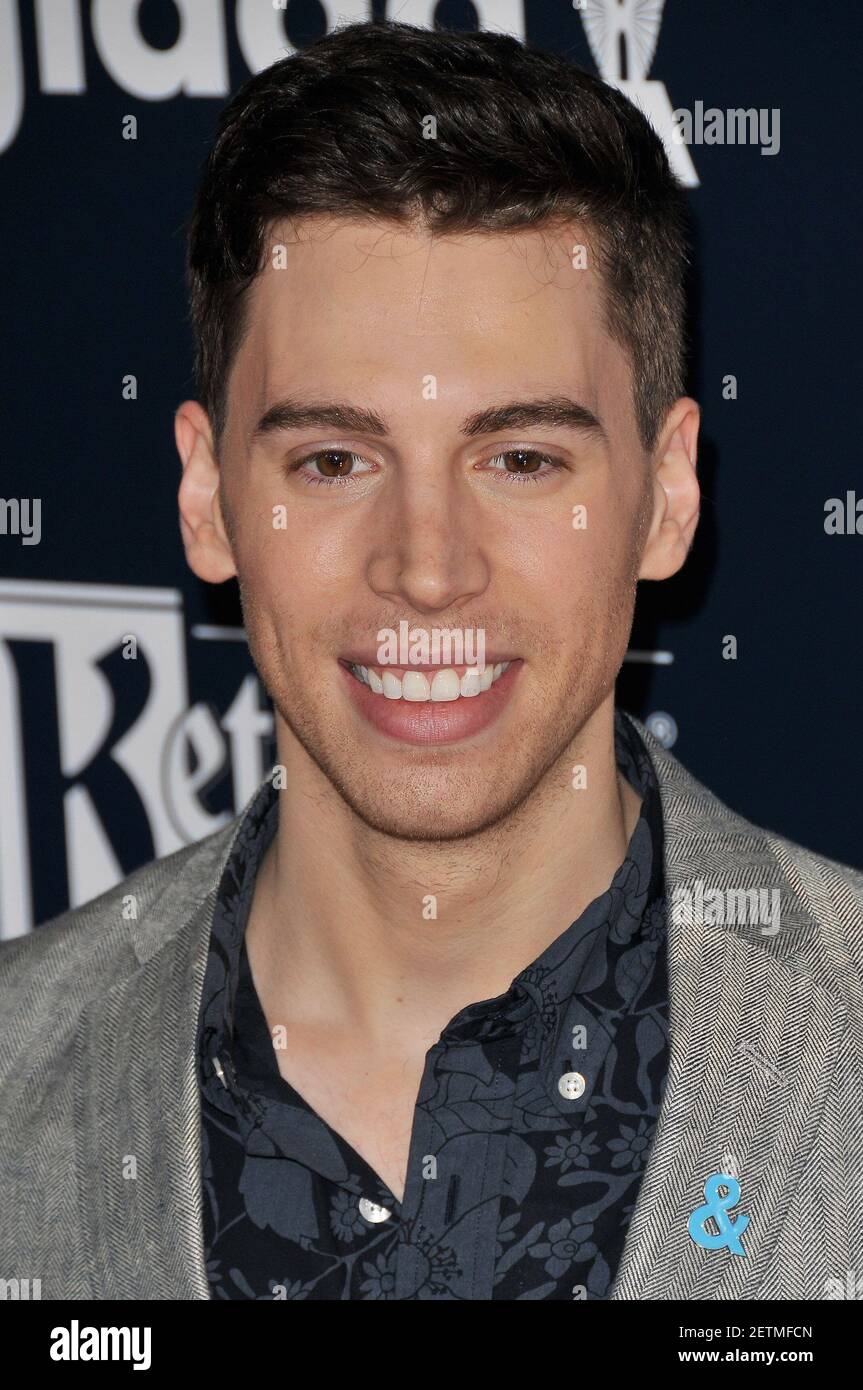 Jordan Gavaris arrives at the 28th Annual GLAAD Media Awards held at ...