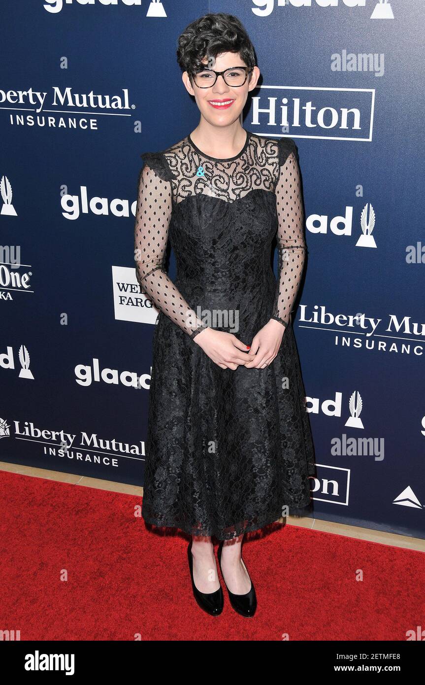 Rebecca Sugar arrives at the 28th Annual GLAAD Media Awards held at the ...