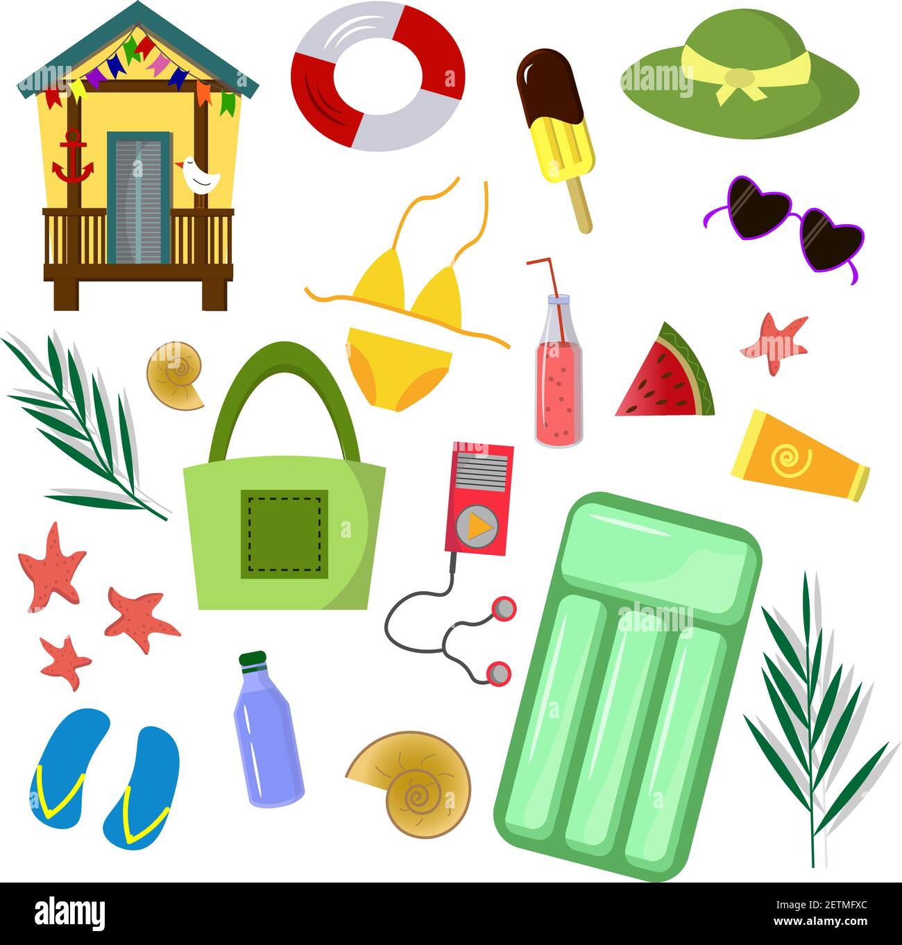 Summer time is everything for a beach holiday Stock Vector Image & Art ...