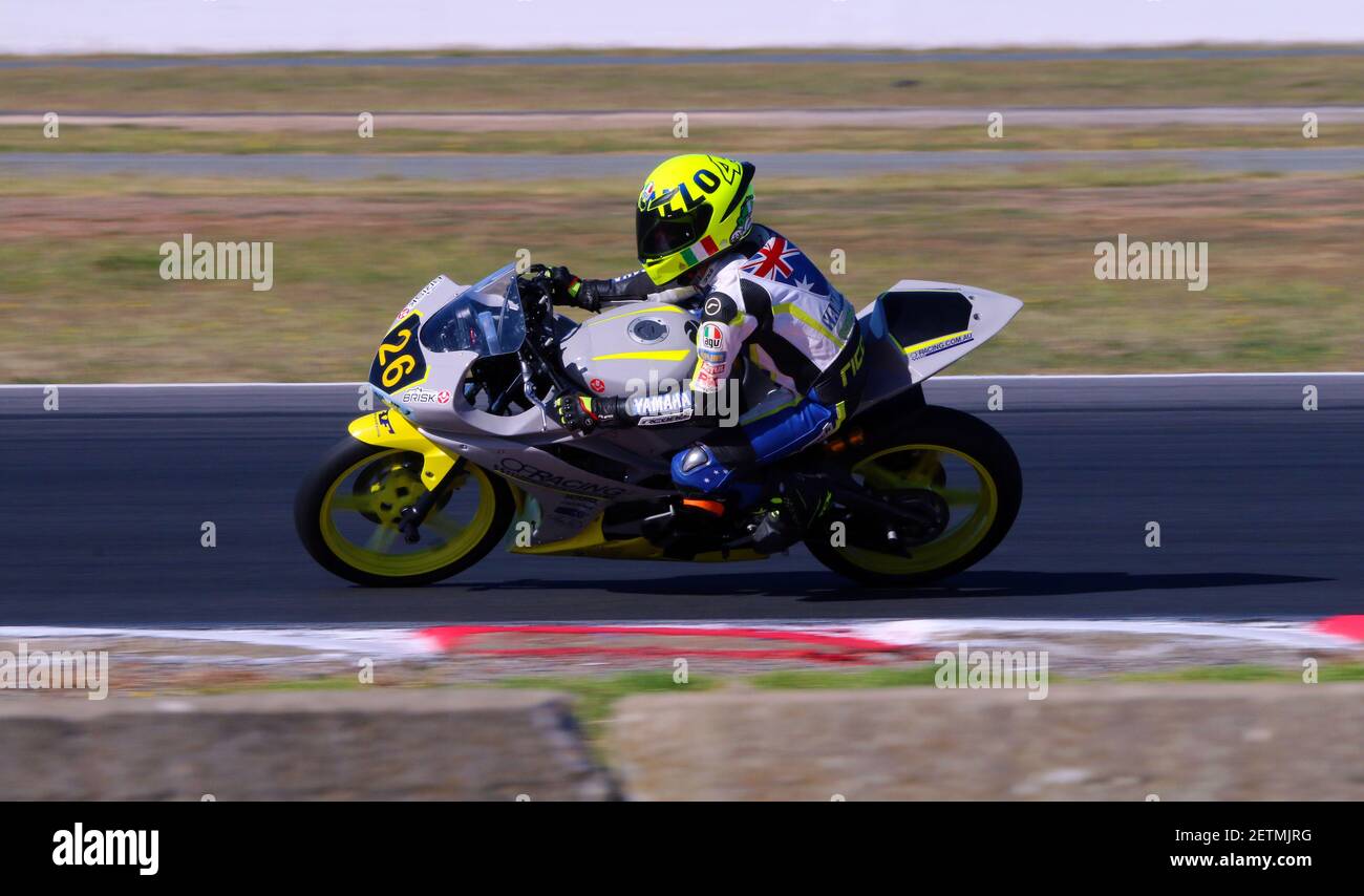 Superbike Testing at Winton Stock Photo - Alamy