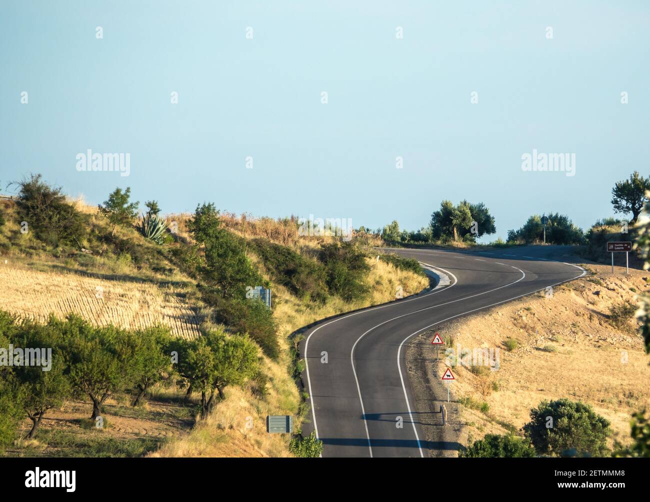 Road with curves hi-res stock photography and images - Alamy
