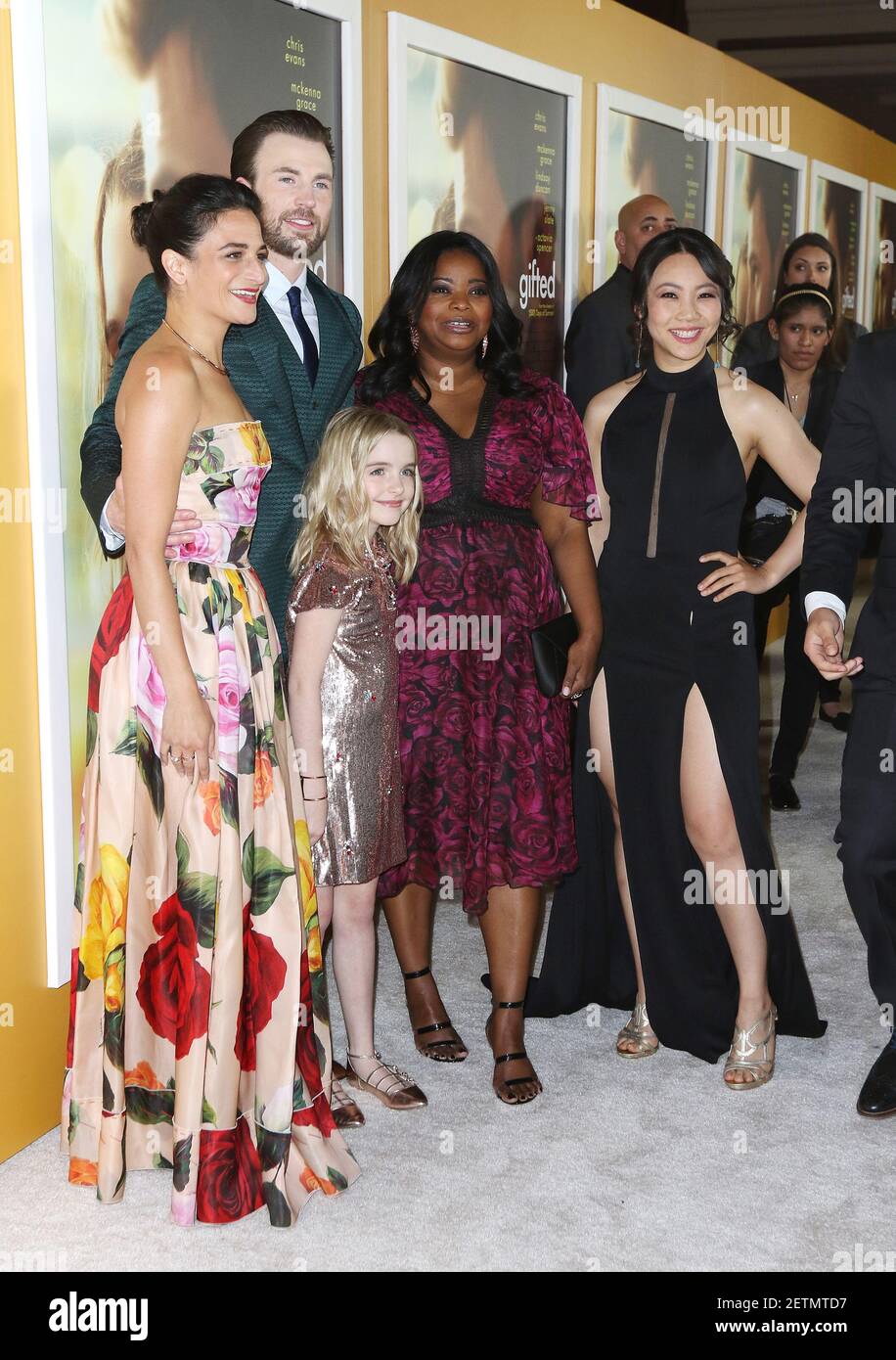 Jenny Slate, Chris Evans, Mckenna Grace, Octavia Spencer, and Jona Xiao ...