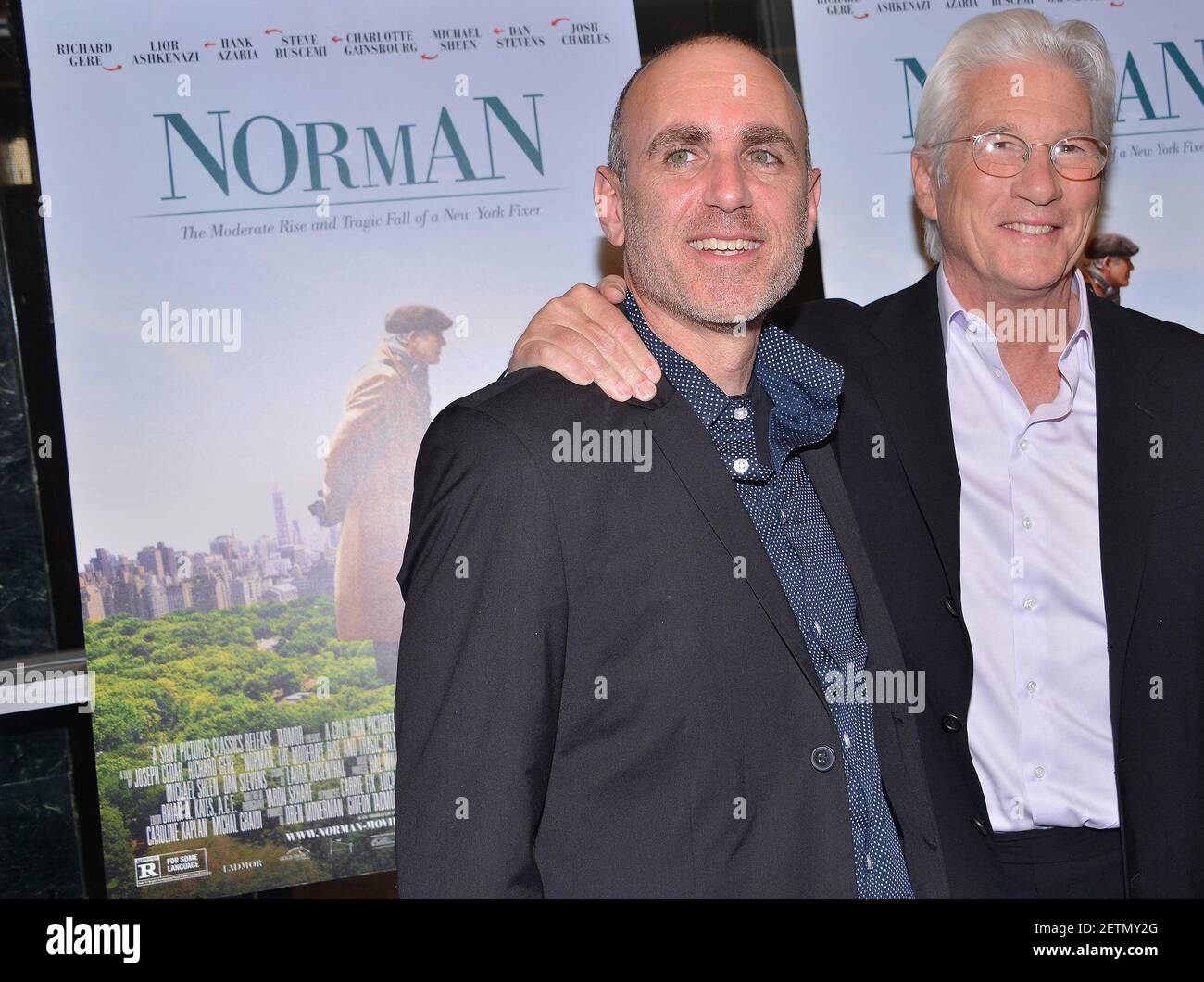 (L-R) Director Joseph Cedar and Actor Richard Gere arrives at the ...