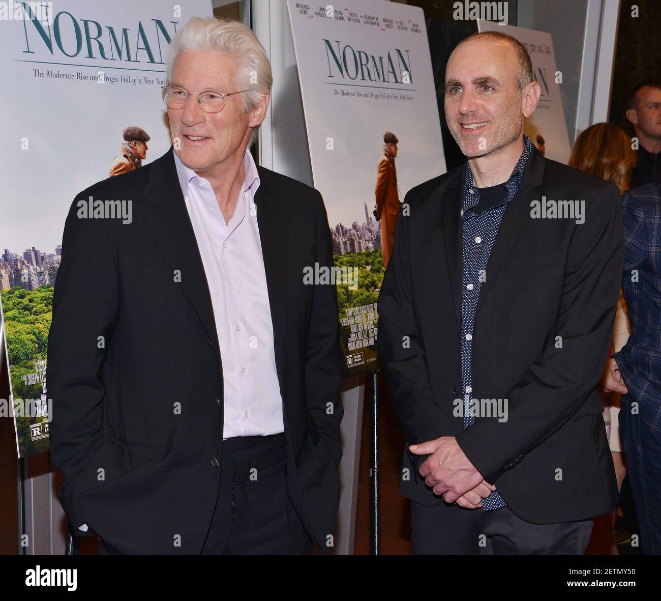 (L-R) Actor Richard Gere and Director Joseph Cedar arrives at the ...