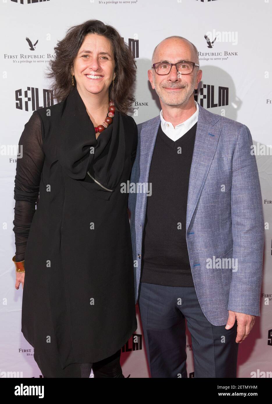 SAN FRANCISCO, CA - April 5 - Gigi Pritzker and Russell Levine attend ...