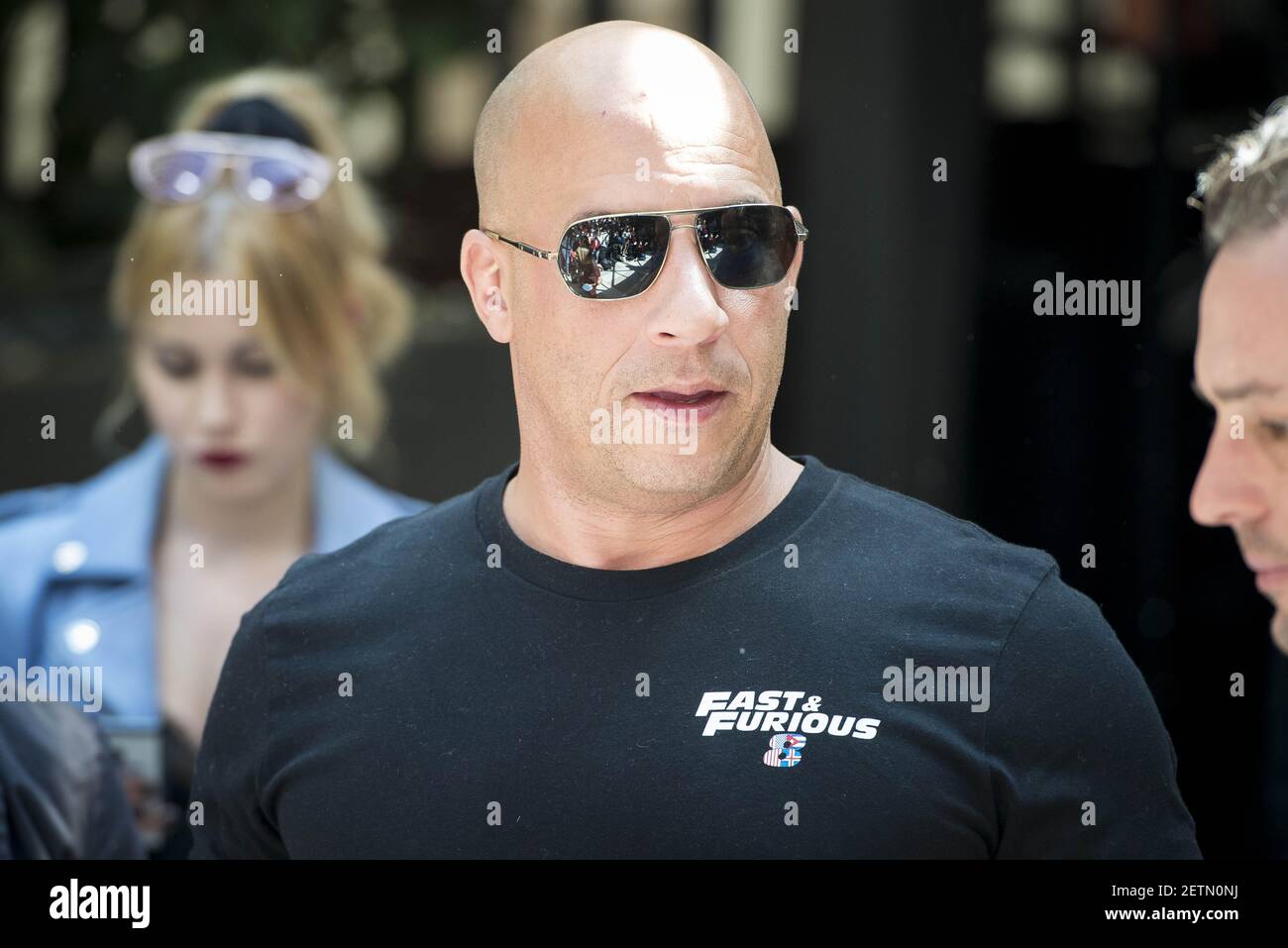 American actor Vin Diesel during the presentation of the film "Fast ...