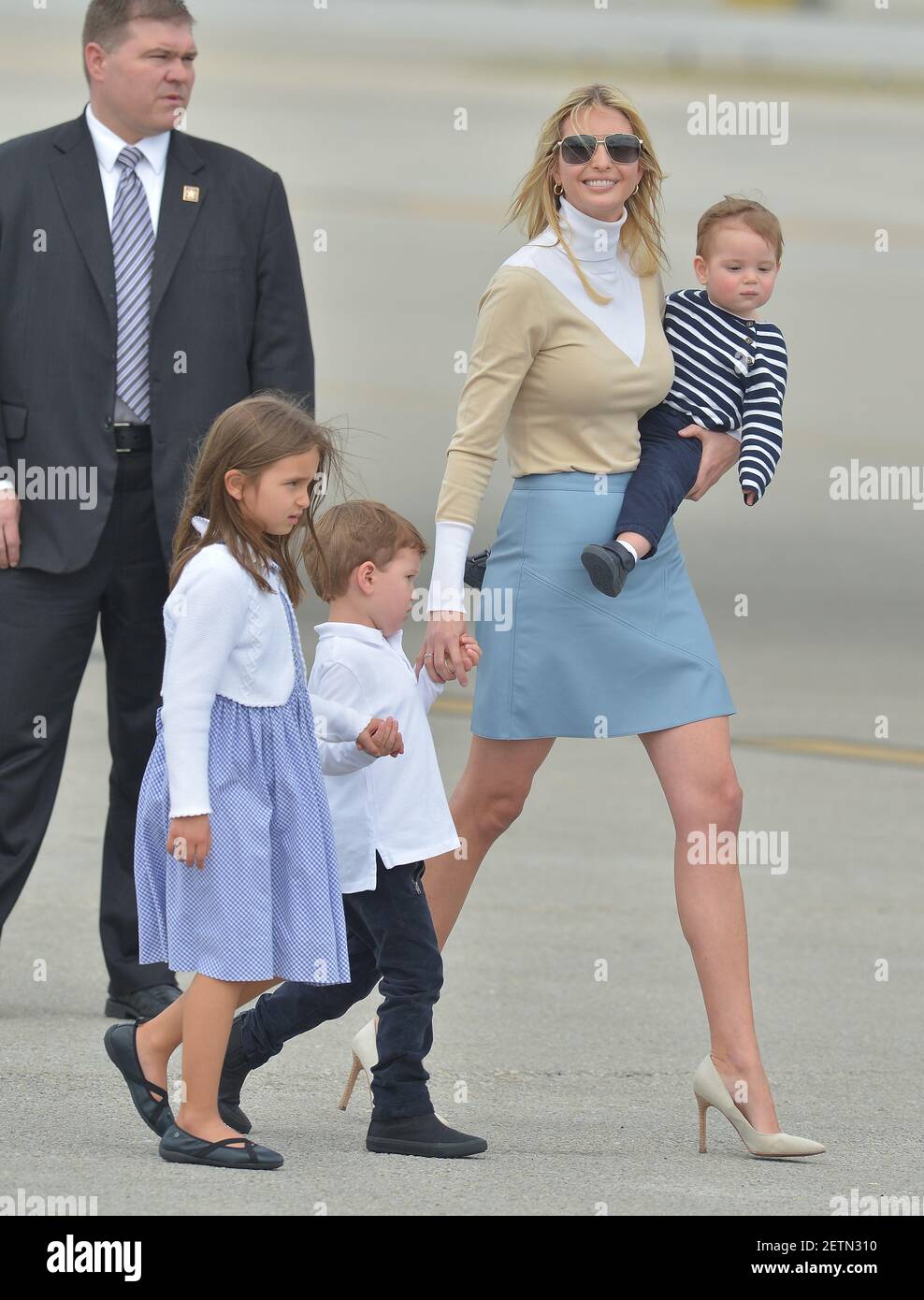 WEST PALM BEACH, FL - APRIL 06: Ivanka Trump, Arabella Rose Kushner ...