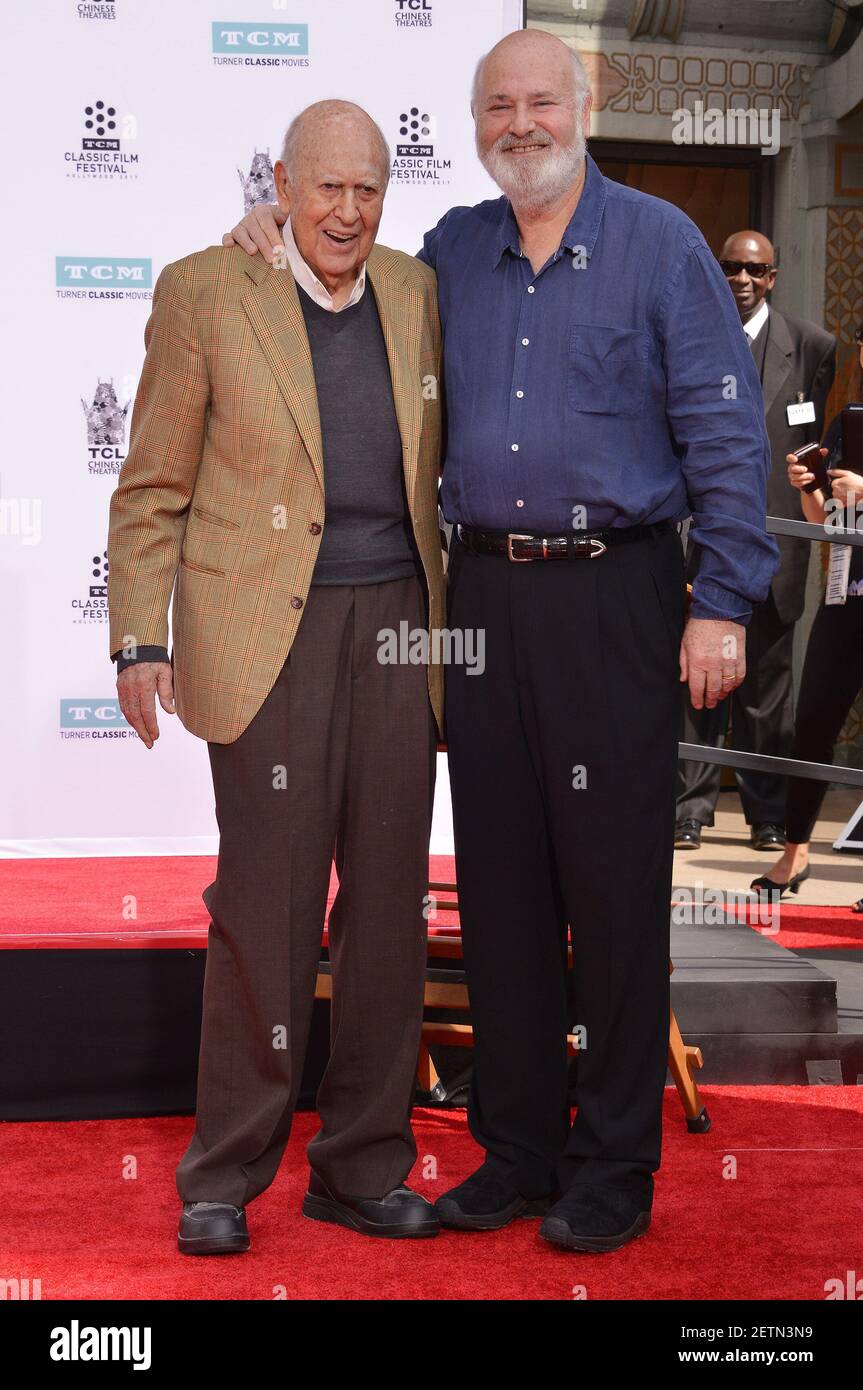 Carl Reiner and Rob Reiner Hand and Footprint Ceremony held at the TCL ...