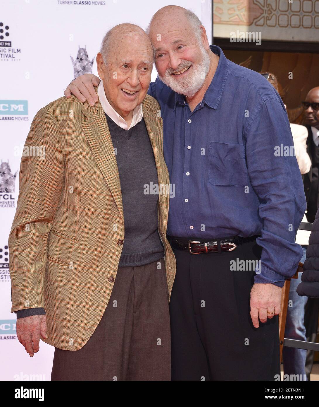 Carl Reiner and Rob Reiner Hand and Footprint Ceremony held at the TCL ...