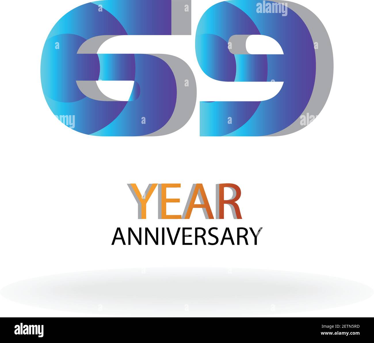 Number 69 logo golden Cut Out Stock Images & Pictures - Alamy