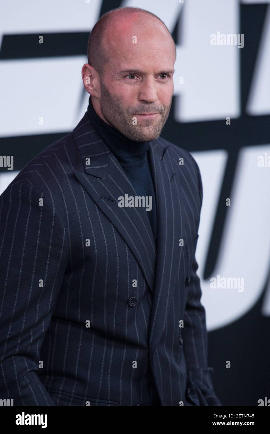 Jason Statham attends The World Premiere of "The Fate of the Furious ...