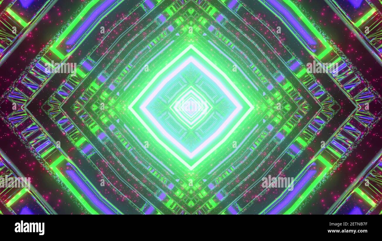 3D illustration of fractal rhombus pattern Stock Photo - Alamy
