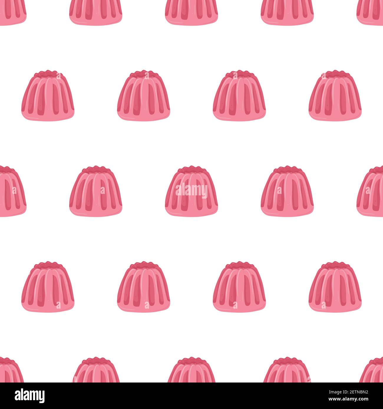 Cartoon seamless pattern for fabric design with pink jelly. Colorful ...
