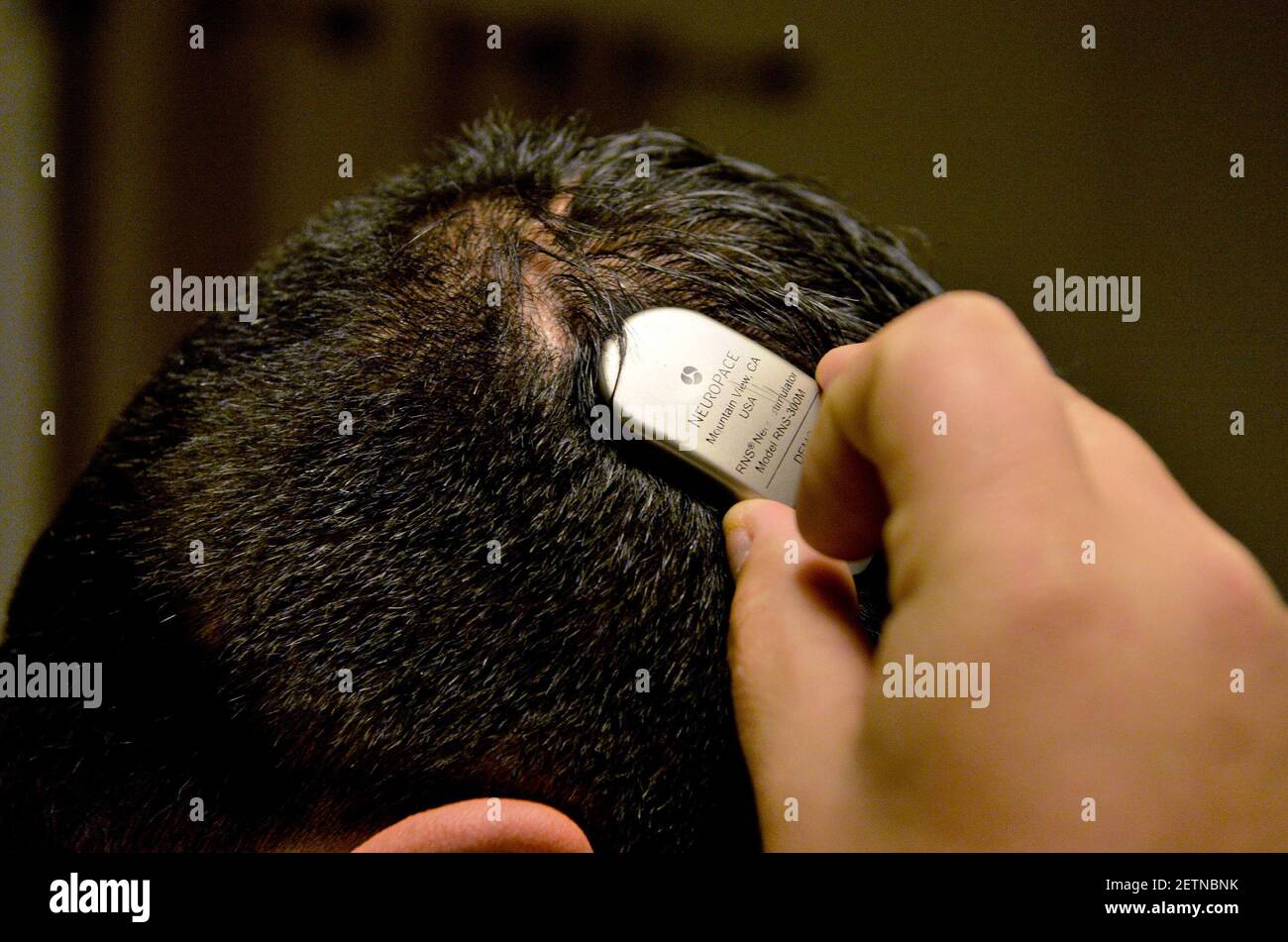 Richard Lopez Jr. of Tracy, who has epilepsy, uses a demonstration ...