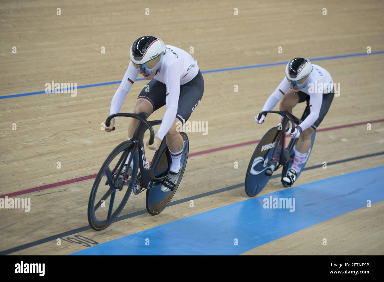 German women's team sprint, Miriam Welte and Kristina Vogel, Hong Kong ...