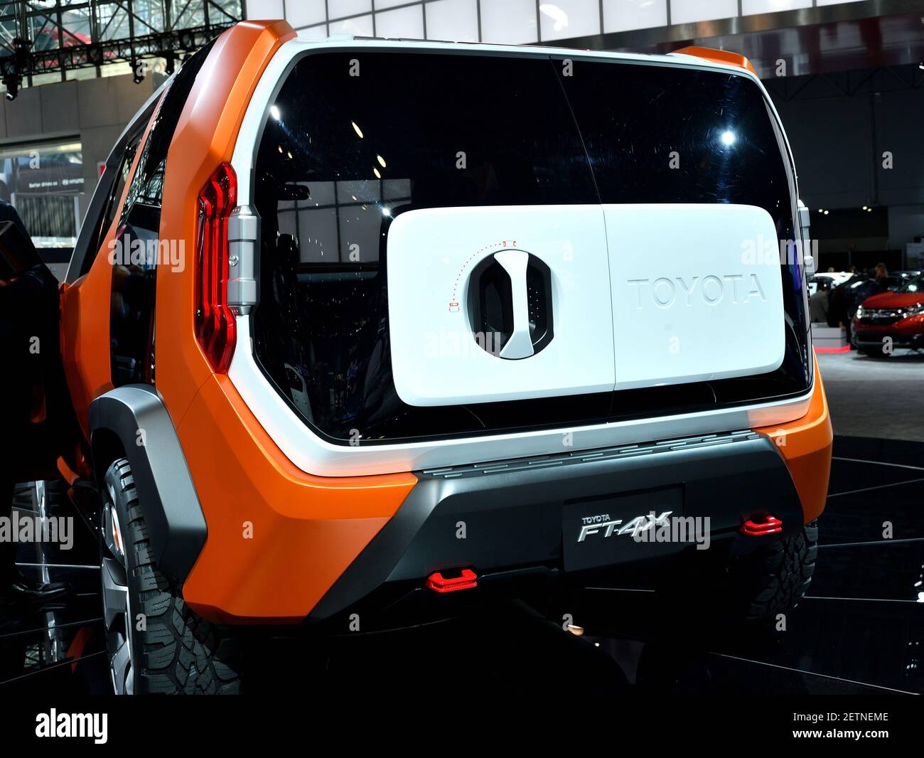 Toyota FT4X concept CUV at the New York International Auto Show 2017 at ...