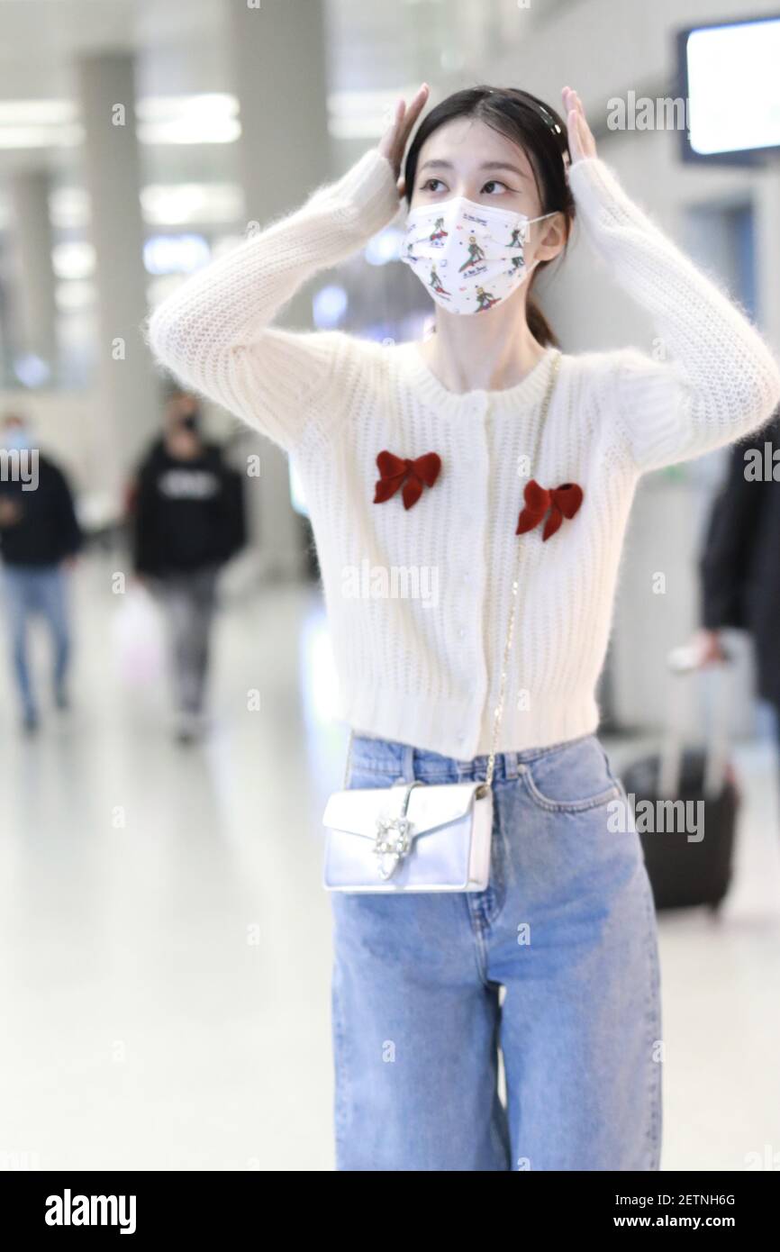 On March 1, 2021, Qiao Xin appeared at the airport in Shanghai. Her ...