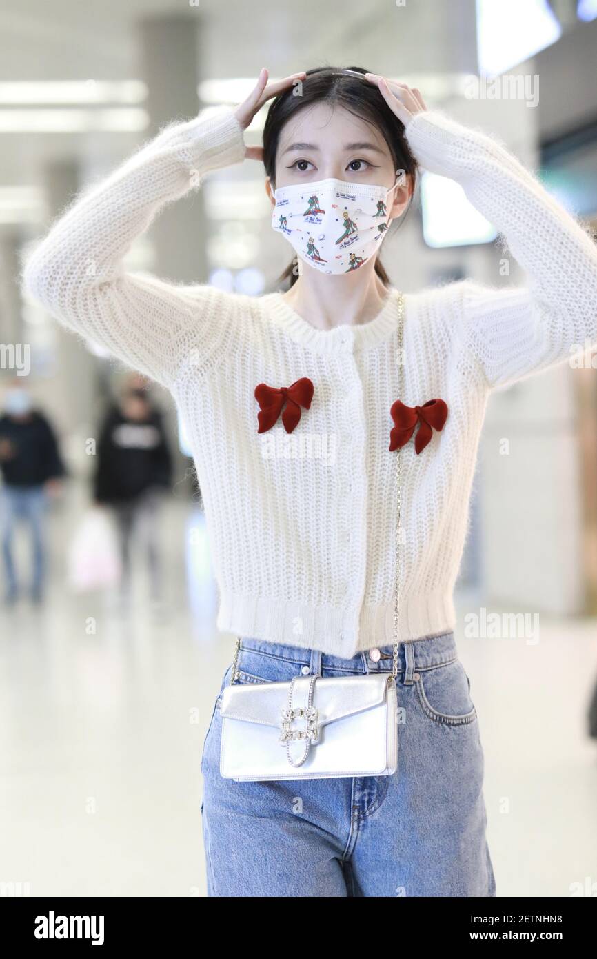 On March 1, 2021, Qiao Xin appeared at the airport in Shanghai. Her ...