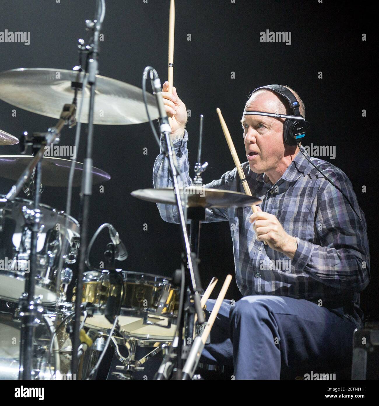 Drummer Jack Irons (formerly Red Hot Chili Peppers and Pearl Jam) at ...