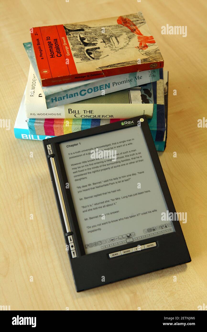 i Books, electronic Books. pic David Sandison Stock Photo - Alamy