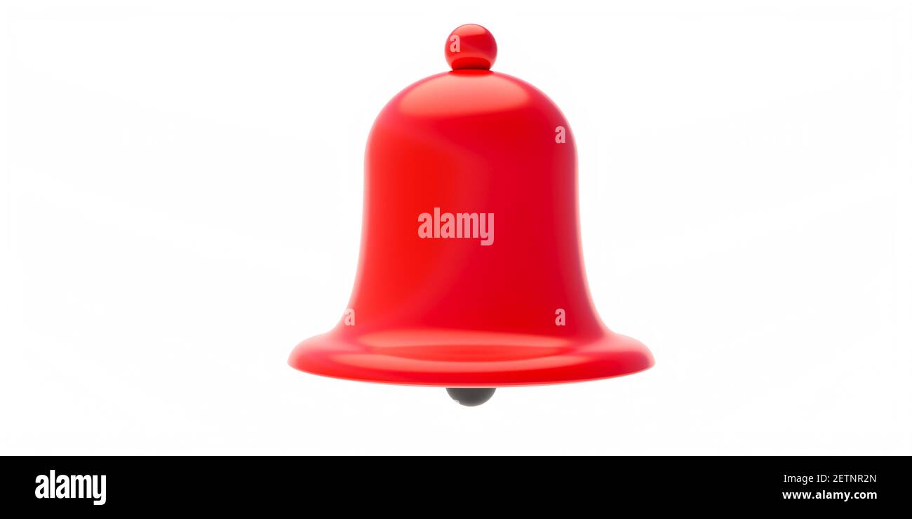 Notification bell icon isolated cutout on white background. Social ...