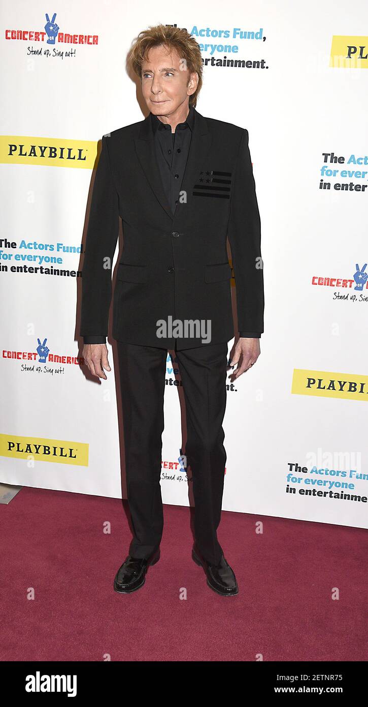 Barry Manilow attends the Concert for America: Stand Up, Sing Out! on ...