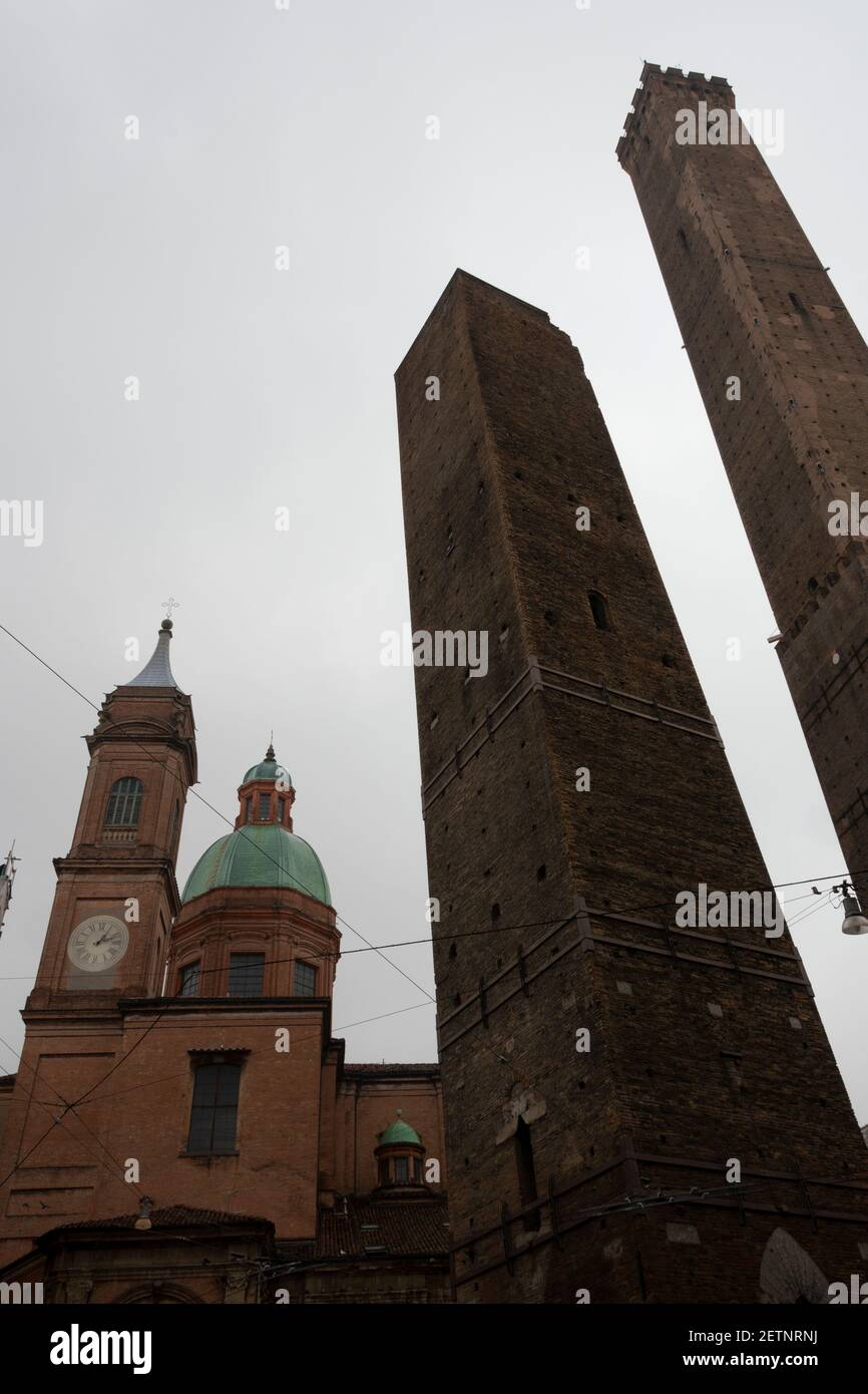 Medieval two towers hi-res stock photography and images - Alamy