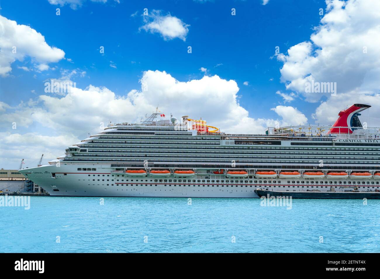 Carnival Vista Cruise Ship in Miami, Florida, USA Stock Photo - Alamy