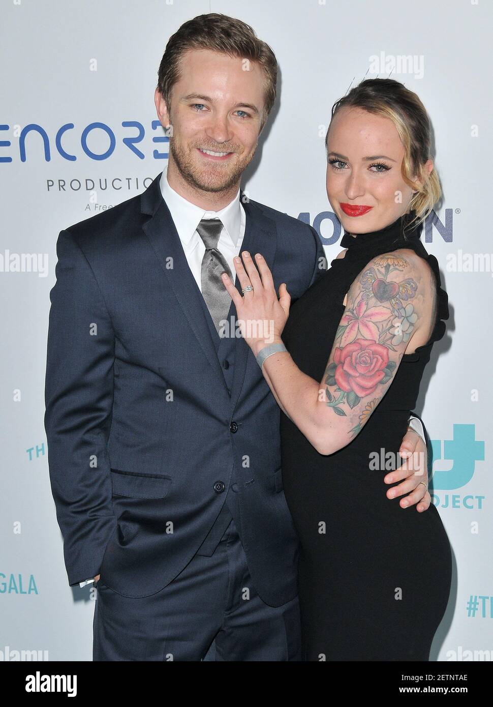 (L-R) Michael Welch and Samantha Maggio arrives at the Thirst Project's ...