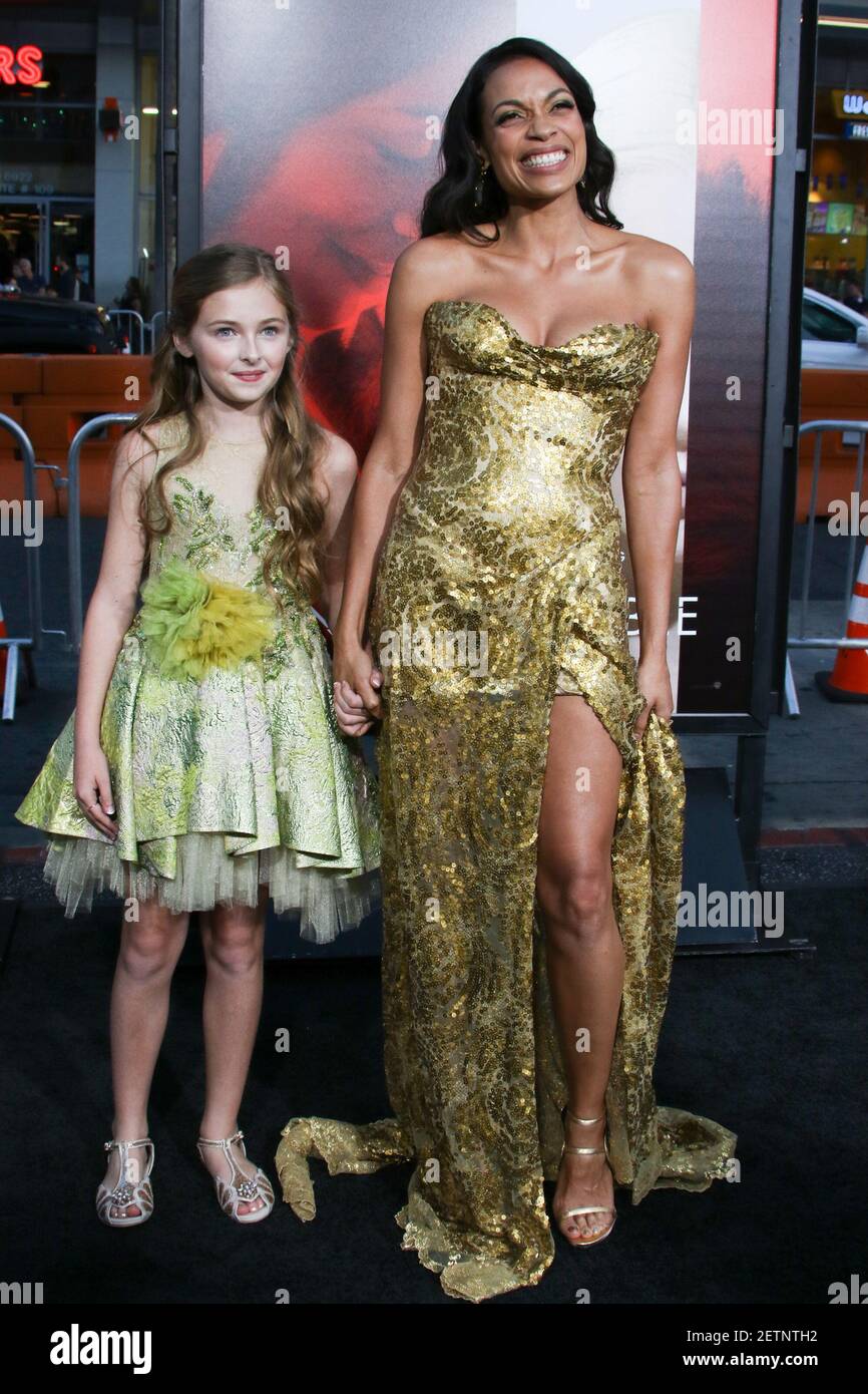 Actresses Isabella Kai Rice and Rosario Dawson at Los Angeles Premiere ...