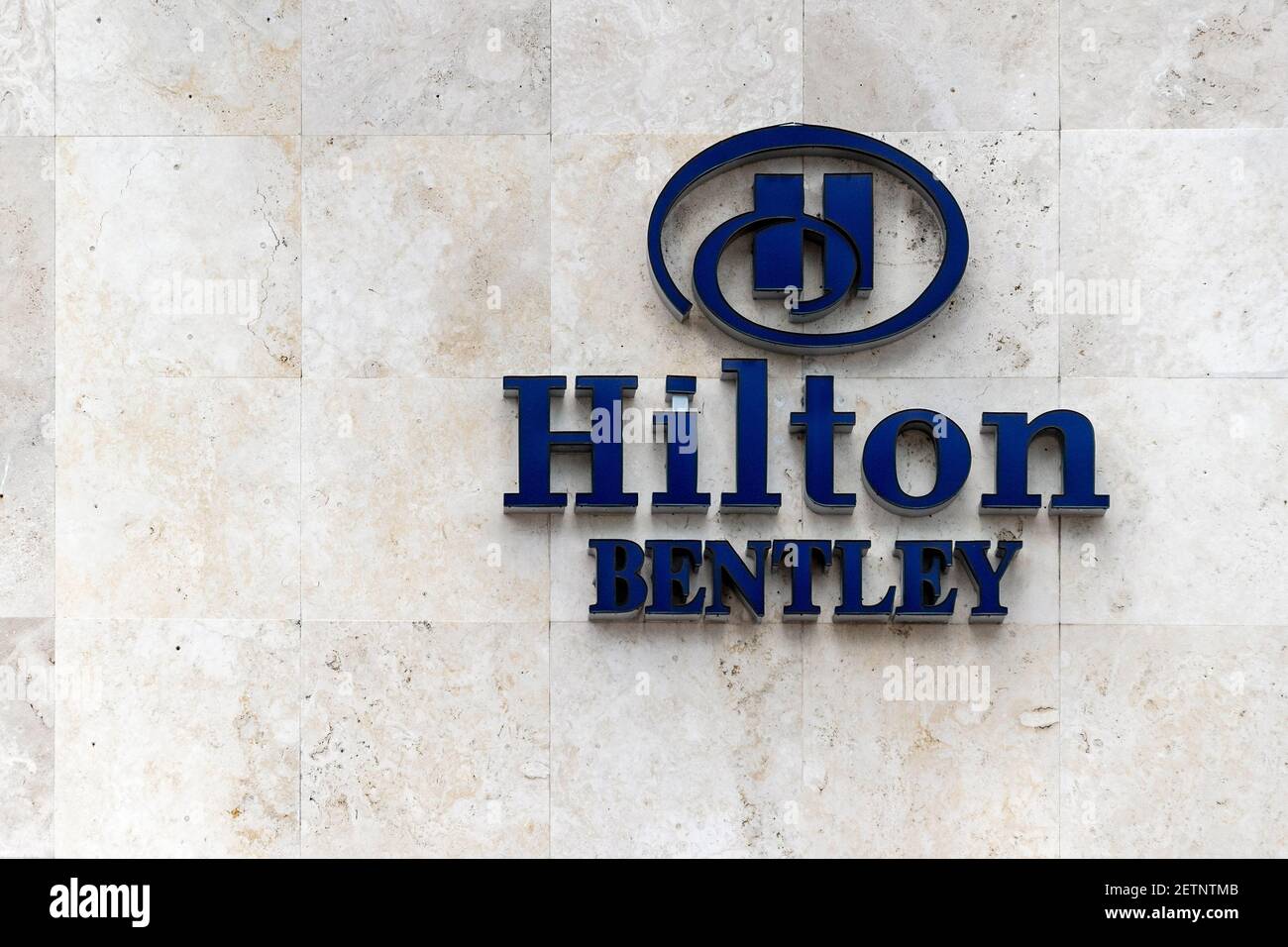 Hilton Bentley sign in Miami, Florida, USA Stock Photo - Alamy