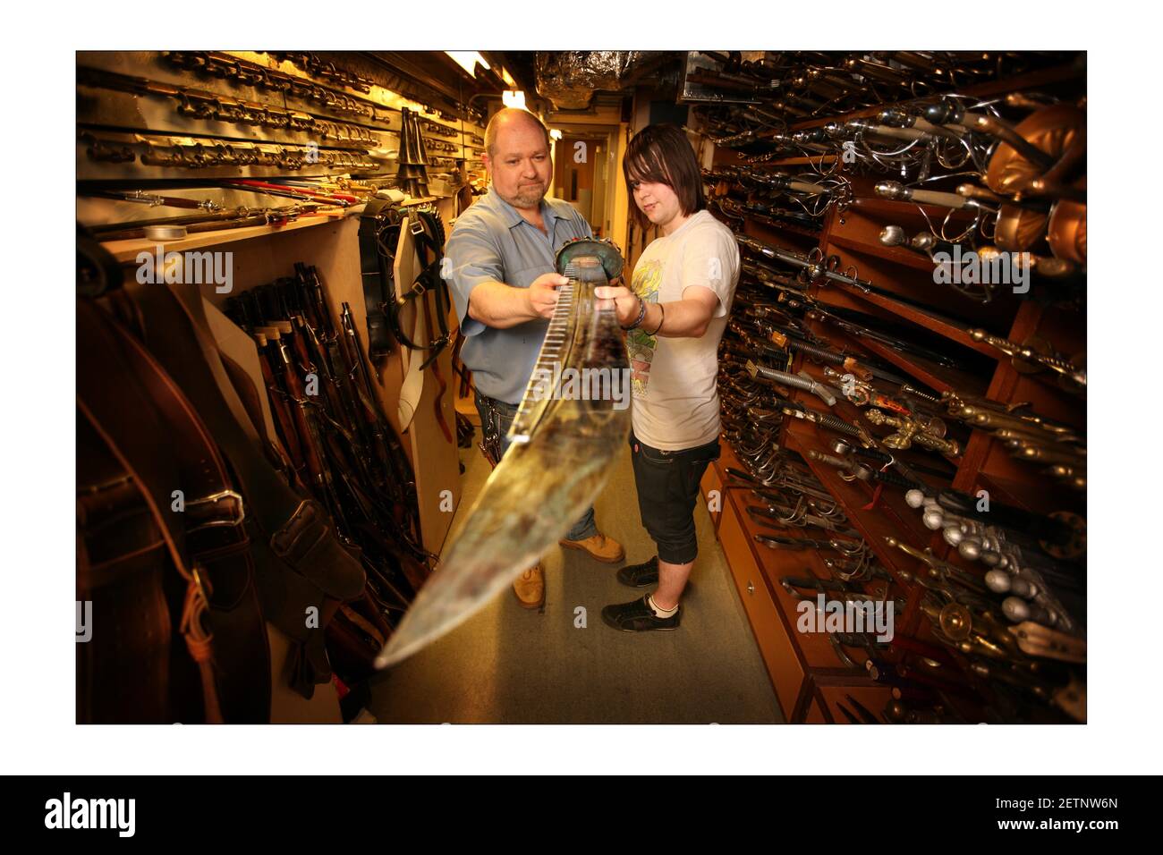 Robbie Candy apprentice armourer to the armourer Rob Barham, at the ...
