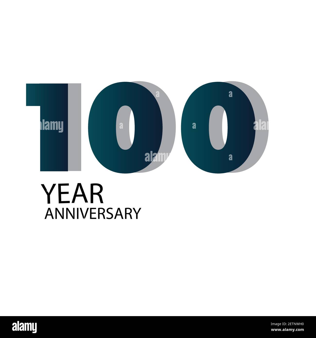 100 years logo vintage hi-res stock photography and images - Alamy