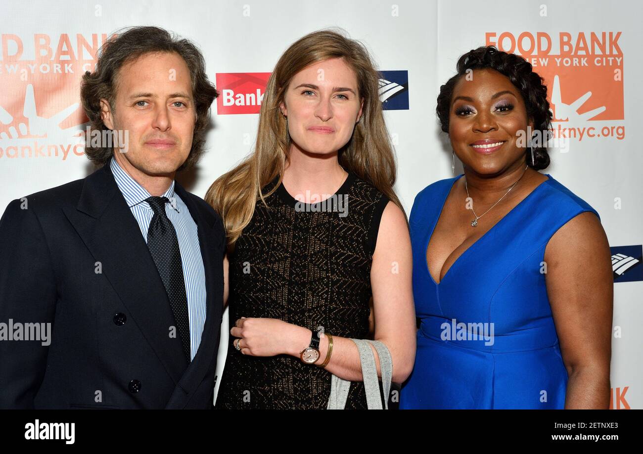 L-R: David Lauren, auren Bush Lauren Margarette Purvis, Pres. and CEO of Food Bank for NYC ...