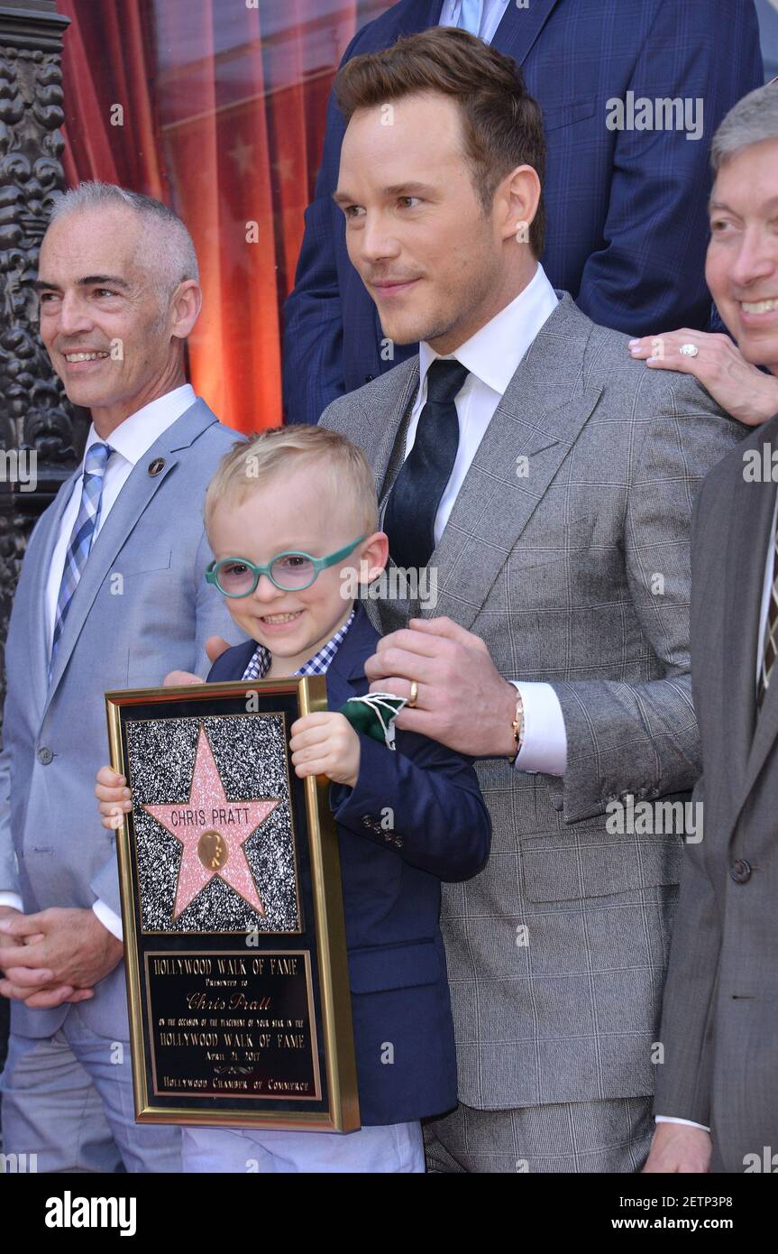 (L-R) Jack Pratt and Chris Pratt at the Chris Pratt Star On The ...