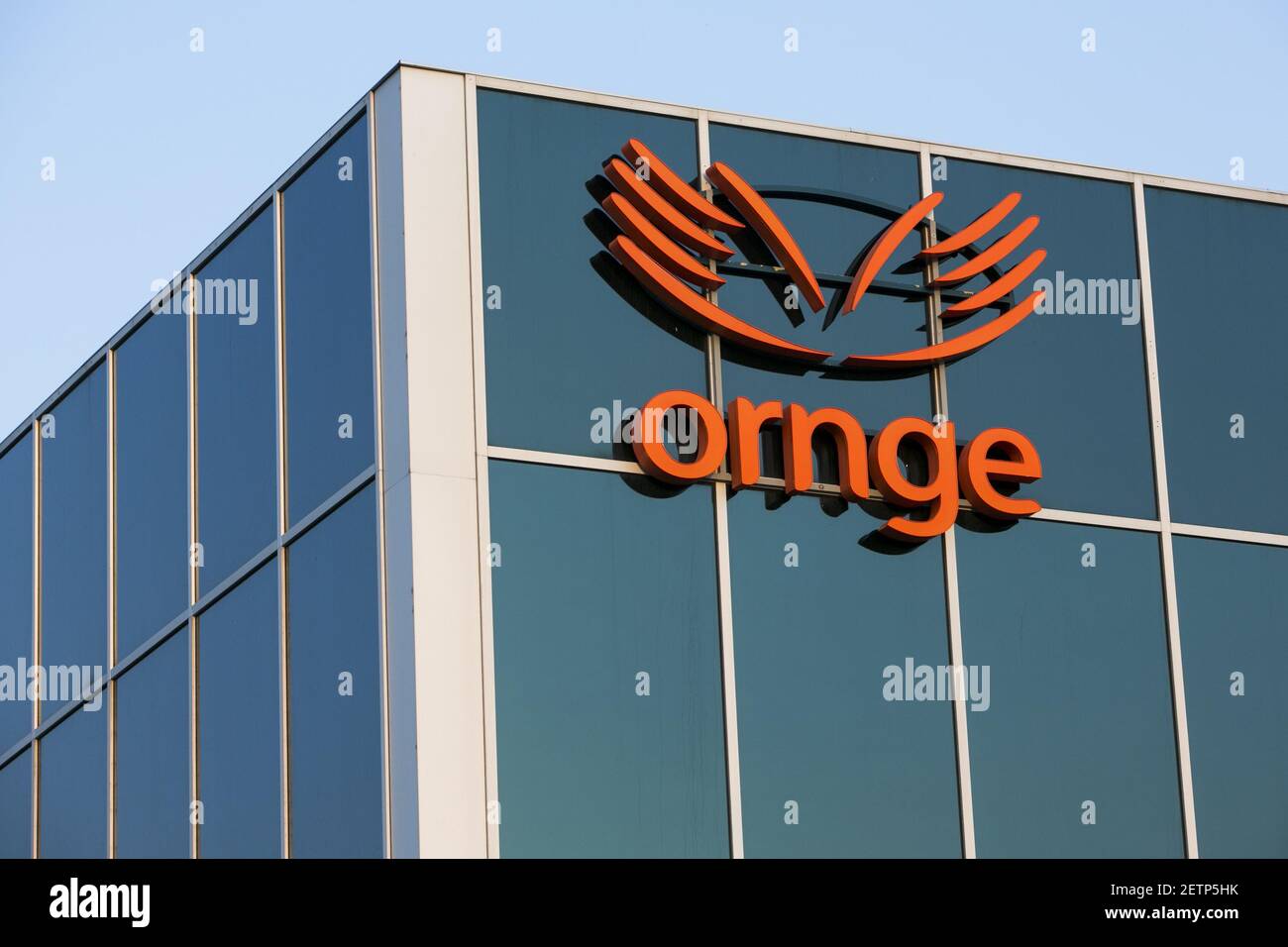 A logo sign outside of the headquarters of Ornge in Mississauga ...