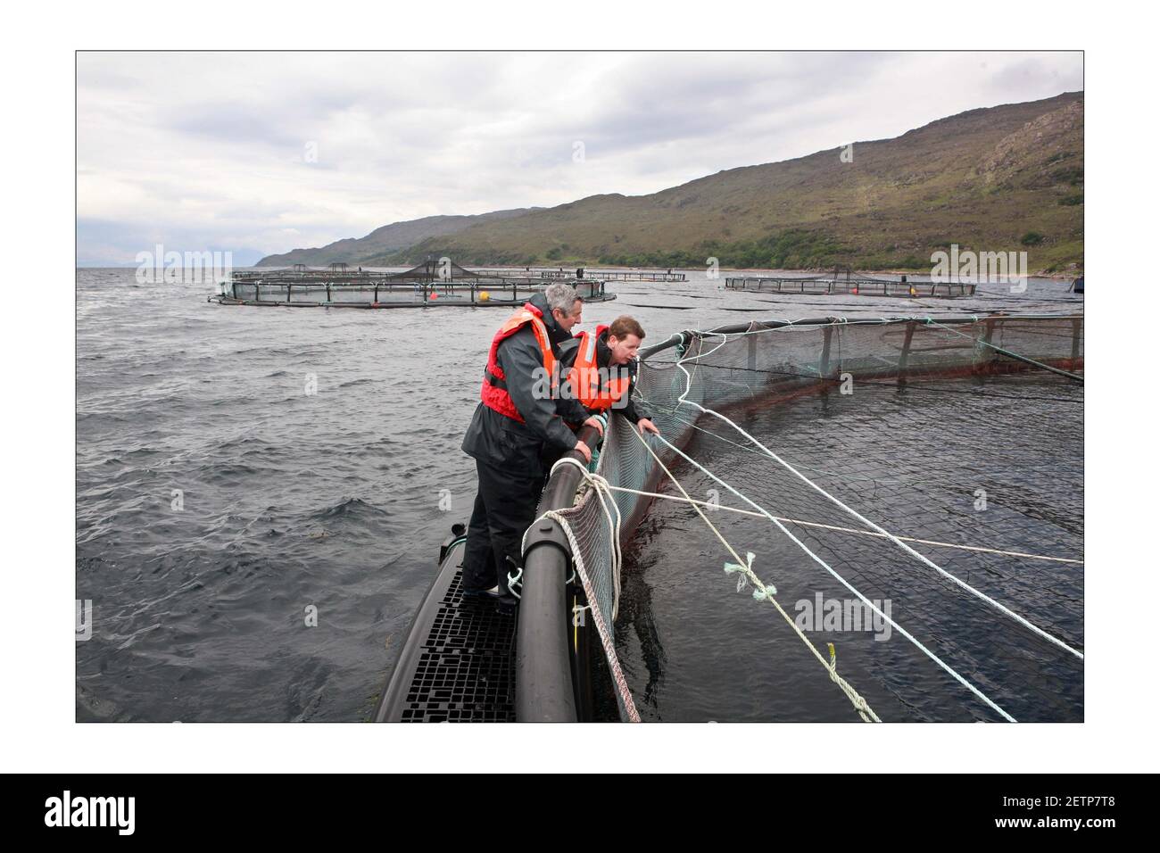 Salmon Farming on the West coast of Scotland.... Lochmuir.Marks and ...